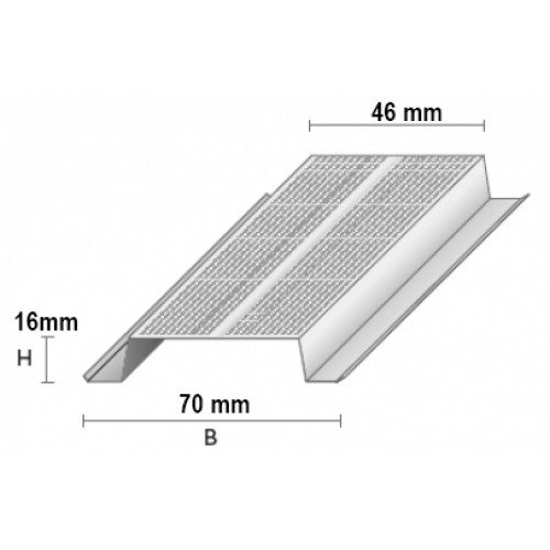 Profilis GK MP Omega 3000mm